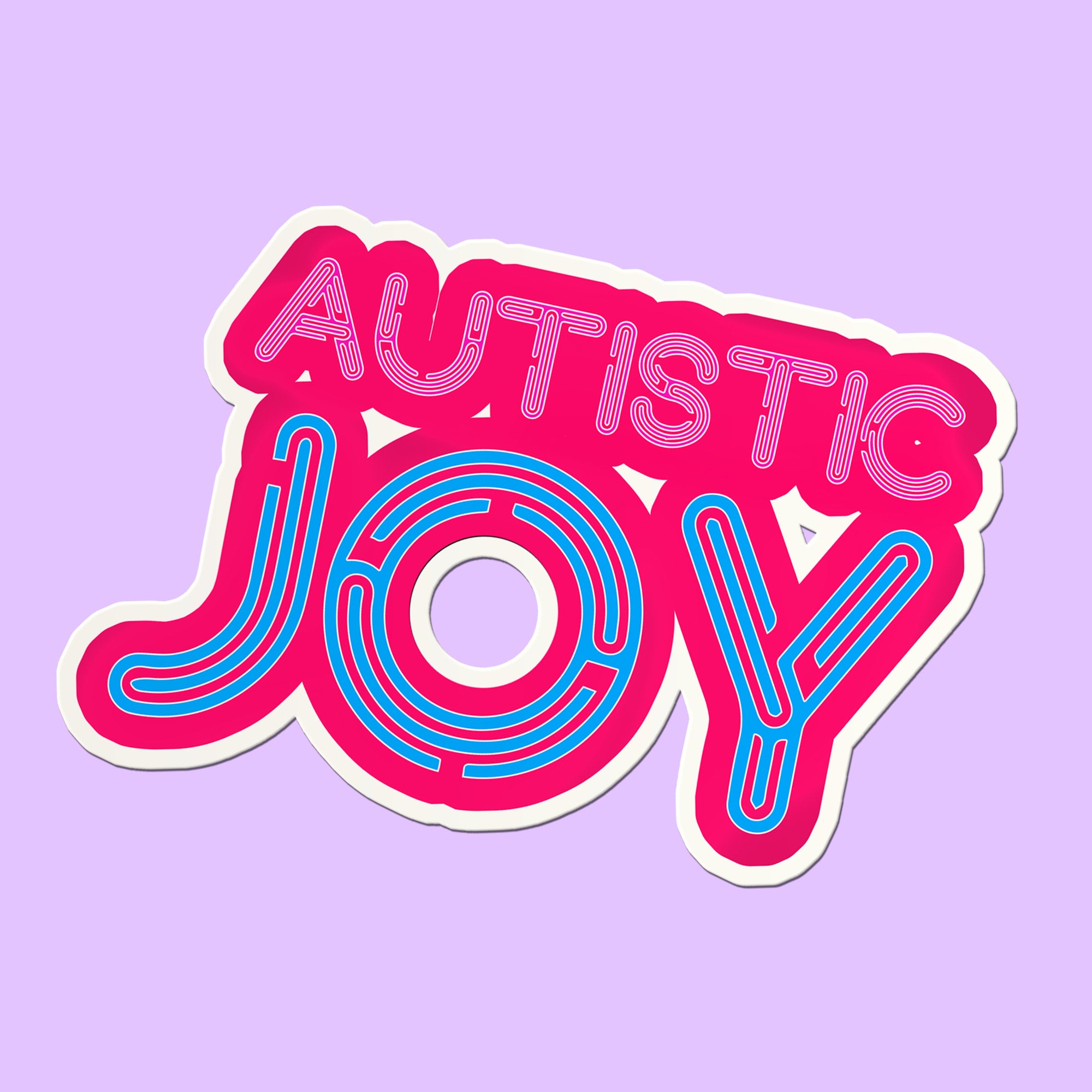 Pink Autistic Joy Sticker | JEN WHITE JOHNSON